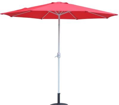 China Outdoor Patio Furniture Aluminium 9ft Market Umbrella 8 Ribs For Garden for sale