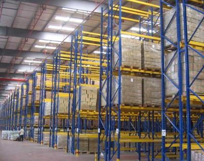 China Selective Adjustable Iron Industrial Pallet Racks Heavy Duty With Expansion Bolts for sale