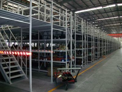 China Adjustable Multi - Layer  Mezzanine Storage Systems Pallet Gate Mezzanine Floors For Factory for sale