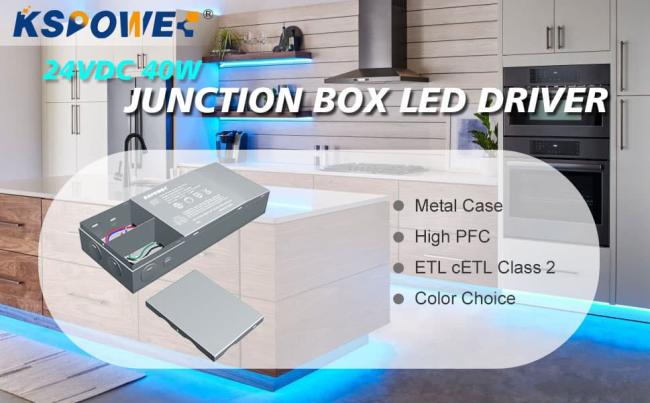 40W 24V DC LED Driver front view