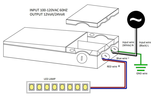 DC12V5A 60W Non Dimmable LED Driver product image