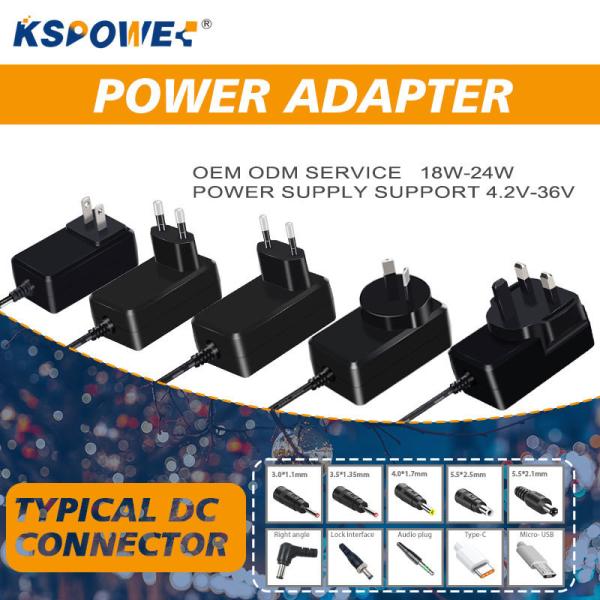 Quality 75*40*30mm Wall Power Adapter Customizable 12V 2A Switching Power Adaptor For for sale