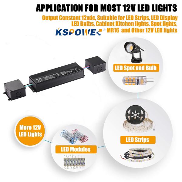 Quality Aluminum Case Outdoor LED Driver Input Voltage Class2 Flicker Free 24v 40w 60w for sale