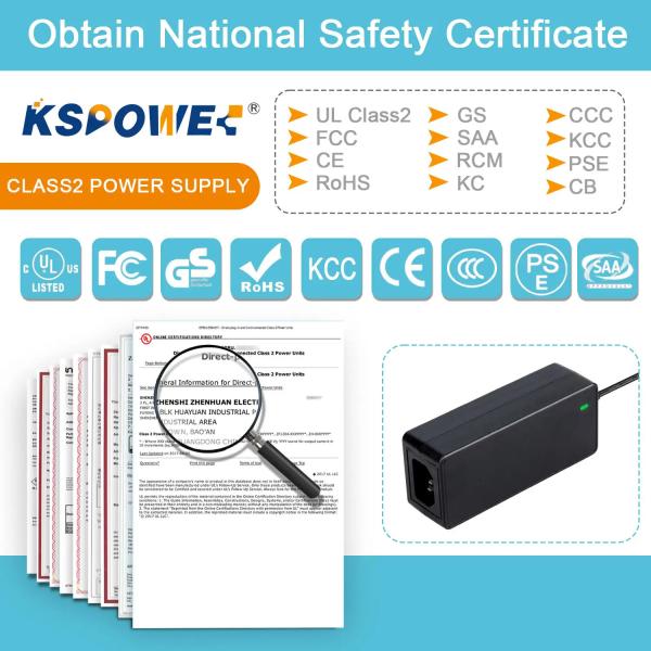 Quality 240VAC 60Hz 1.2m DC Class 2 LED Power Supply With Output Type 12V 5A 60W for sale