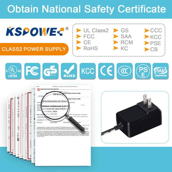 Quality 12v 2500ma Class 2 Power Supply 60Hz Wall Mount Power Adapter Output AC DC 7.5v for sale