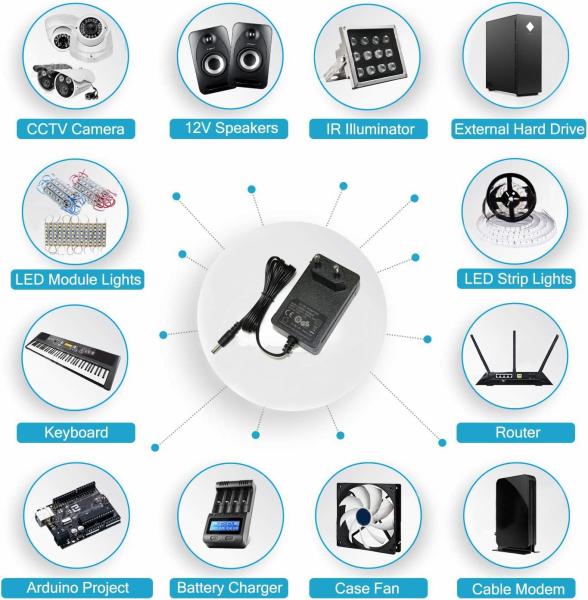 Quality 12 Volt 48w 60w Class 2 Power Adapter For Neon Light 12v Dc To 12v Ac Converter for sale