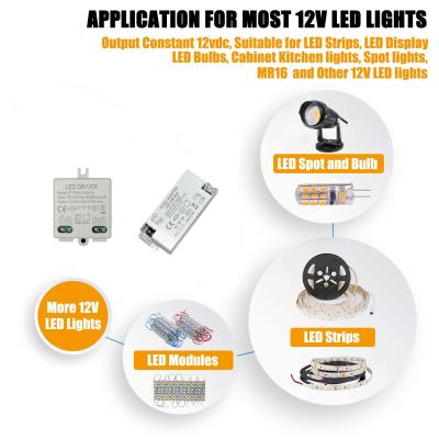 China 110V-240VAC 50/60HZ LED Driver Plastic Shell 6W LED Constant Voltage Power Supply 12V 0.5A Driver Output Type Single Phase for sale