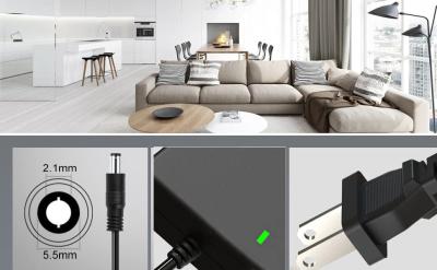 China Desktop Connection Power Supply 5V-24V 1A-5A Adapter Charger with 9V 12V 24V DC Connector 5.5*2.1mm 153*60*38mm for sale