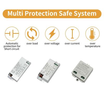 中国 15W 調節式スイッチング電源 1.25A 12VDC出力を持つ電子LEDドライバー 小型薄型12V DC LEDライト 常電圧 販売のため