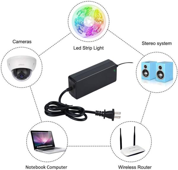 Quality Compact 220V Desktop Power Adapter 100% PC AC To DC Power Adapter For DC Jack 5 for sale
