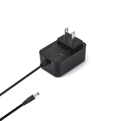 China UL Class 2 12W 100-240Vac Wall Wart Power Adapter with 5.5*2.1/5.5*2.5mm DC Jack for Mini LED Decorations for sale