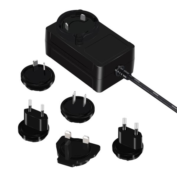 Quality 12V4A 48W Interchangeable Power Adapter with Multiple Certifications and Universal AC Input for sale
