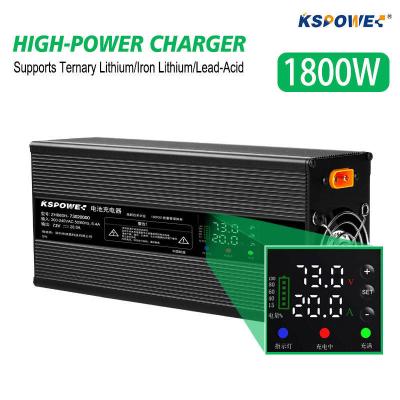 China 1800W DSP Intelligent Battery Charger with Dual Adjustable Voltage and Current for Multiple Battery Compatibility for sale