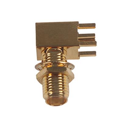 China ROHS SMA PCB Female Right Angle RF Connector for sale