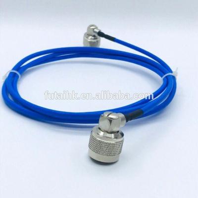 China N Male Right Angle to N Male Connector with RG141 Cable for sale