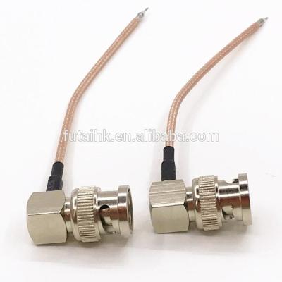 China Strip BNC Male Right Angle Cable for sale