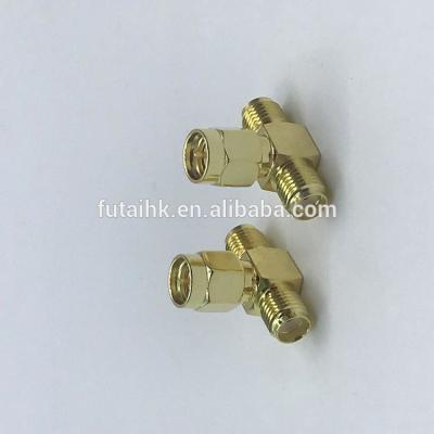 China SMA Male to SMA Female Three-way Adapter for sale