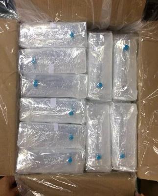 Cina l'abitudine cosmetica della borsa del sacchetto di plastica del PVC di 0.4mm BSCI sta su con il bottone improvviso BRC in vendita