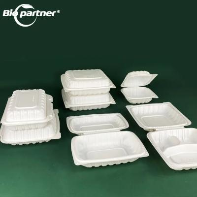 China Hinged To Go Container MFPP Reusable Clamshell Food Container for Restaurant Take Out Te koop