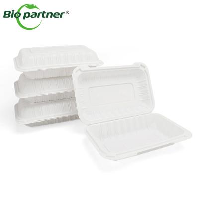 Cina Biodegradable Disposable Food Container Production of Take Away Corn Starch Clamshell in vendita