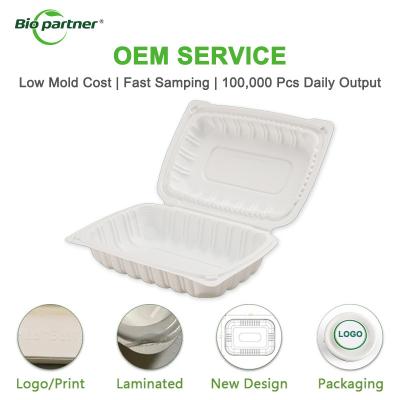 China Square Food Packaging Container for Microwaveable Clamshell Lunch Meal Prep en venta