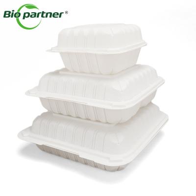 China Leak Proof Rectangle Plastic Lunch Box for Hinged Clamshell Disposable Food Container Te koop