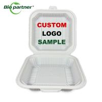 China Biodegradable MFPP Clamshell Food Container 20000pcs Custom Logo Disposable Lunch Box for sale