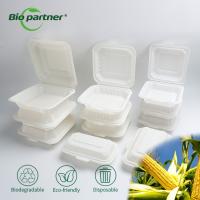 Quality Single Tier Biodegradable Clamshell 3 Compartments Food Container for Fast Food for sale