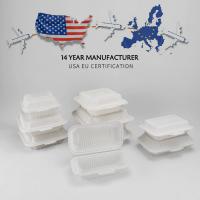 China Disposable MFPP Clamshell Food Container 20000pcs Take Out Corn Starch Rectangle Box for sale