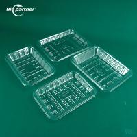 China Disposable Rectangular PET Fresh Fruit Tray Custom Blister Packaging for Frozen Food for sale