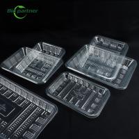China Custom PET Disposable Fruit Tray Square Rectangle Plastic Packaging for Food 200ml for sale