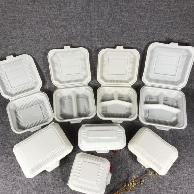 China Disposable Takeaway Bento Box Biopartner Biodegradable Cornstarch Food Container zu verkaufen