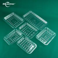 China Disposable Rectangle PET Meat Tray Custom Size for Meat Fruit Frozen Food Packaging for sale