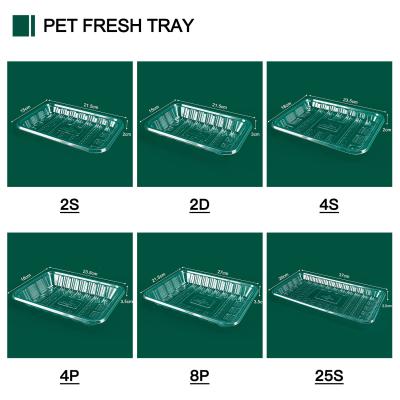 Cina Food Packaging PET Meat Tray Container for Biopartner Supermarket Disposable Chicken in vendita