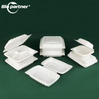 China Rectangle MFPP Hinge Clamshell Food Container 15.5x15.5x4cm Sturdy Vented Salad Packaging for sale