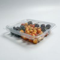 China Clear PET Clamshell Hinged Container Tamper Proof Packaging for Large Storage Box 600pcs for sale