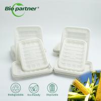 China Eco-Friendly PP Corn Starch Disposable Food Container Stackable 500ml for Fruit Meat Frozen Storage for sale