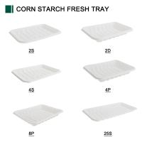 China Eco-Friendly PP Corn Starch Disposable Food Container Stackable 500ml for Fruit Meat Frozen Storage for sale