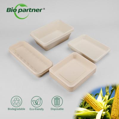 Customized Logo White Cornstarch Dinnerware for Party Wedding in Customized Color