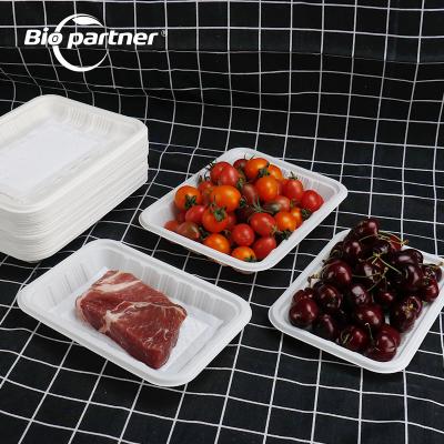 Cina PP Plastic Biopartner Supermarket Chicken Blister Disposable Tray for Fresh Beef Meat in vendita