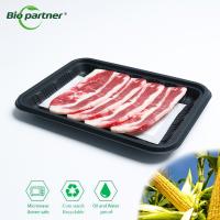 Quality Disposable Black Plastic Tray for Frozen Meat and Vegetable Packaging Custom for sale
