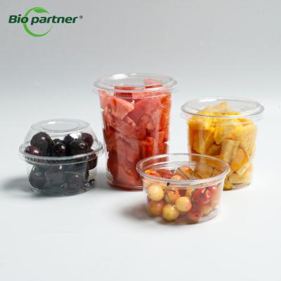 Cina Convenient PET Pre-cut Fruit Vegetable Packaging with Disposable Slicer Cup and Lids in vendita