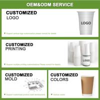 China Biodegradable Custom Printed Paper Coffee Cups 8oz 12oz with Water Based Coating for sale