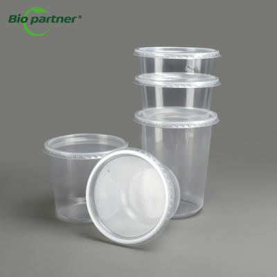 Cina Clear Plastic Takeout Food Tub To Go Storage Soup Cup Bowl With Lids Pet Pla Deli Containers in vendita