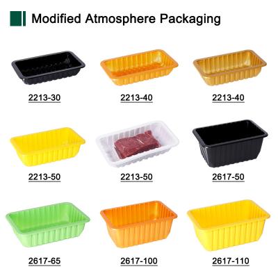 China Customized Color Multifunction Disposable Plastic Meat Trays for Frozen Food Tray Box for sale