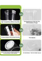 China Biodegradable PLA Clear Disposable Cold Drinking Cups 10oz to 32oz Custom Logo for sale