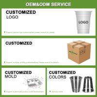 China Biodegradable PLA Clear Disposable Cold Drinking Cups 10oz to 32oz Custom Logo for sale