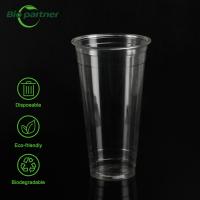 China Customized PLA Compostable Clear Cold Drinking Cups 10oz 12oz 16oz 20oz 24oz 32oz for sale