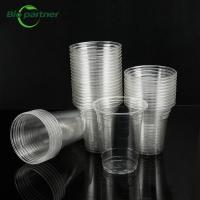 China Disposable PLA Cups 16 oz Eco-Friendly Compostable Cold Drink Cups with Lids for sale