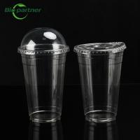 China Eco Friendly PLA Cup 20oz 24oz Disposable Cold Drinks Custom Logo Biodegradable for sale